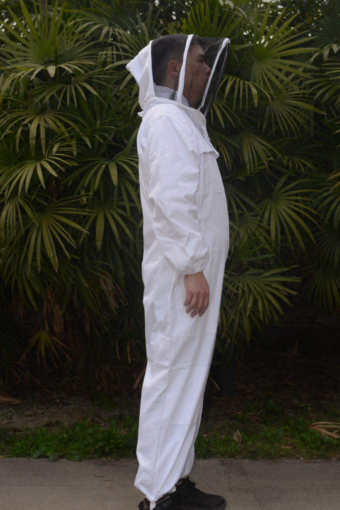 Cotton And Terylene Beekeeping Protective Suit With Fencil Veil