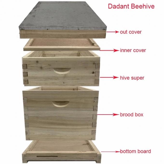 High Quality Chinese Fir Wood Bee Hive Easy To Assemble Natural ...