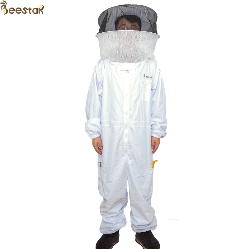 S-XXL Ventilated Bee Jacket With Round Veil Beekeeping Suit Bee Keeper ...